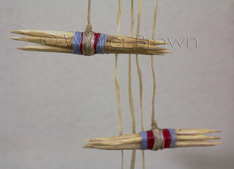 indigo with fur & prayer sticks | Bebonkwe Brown ᐱᐳᐣ